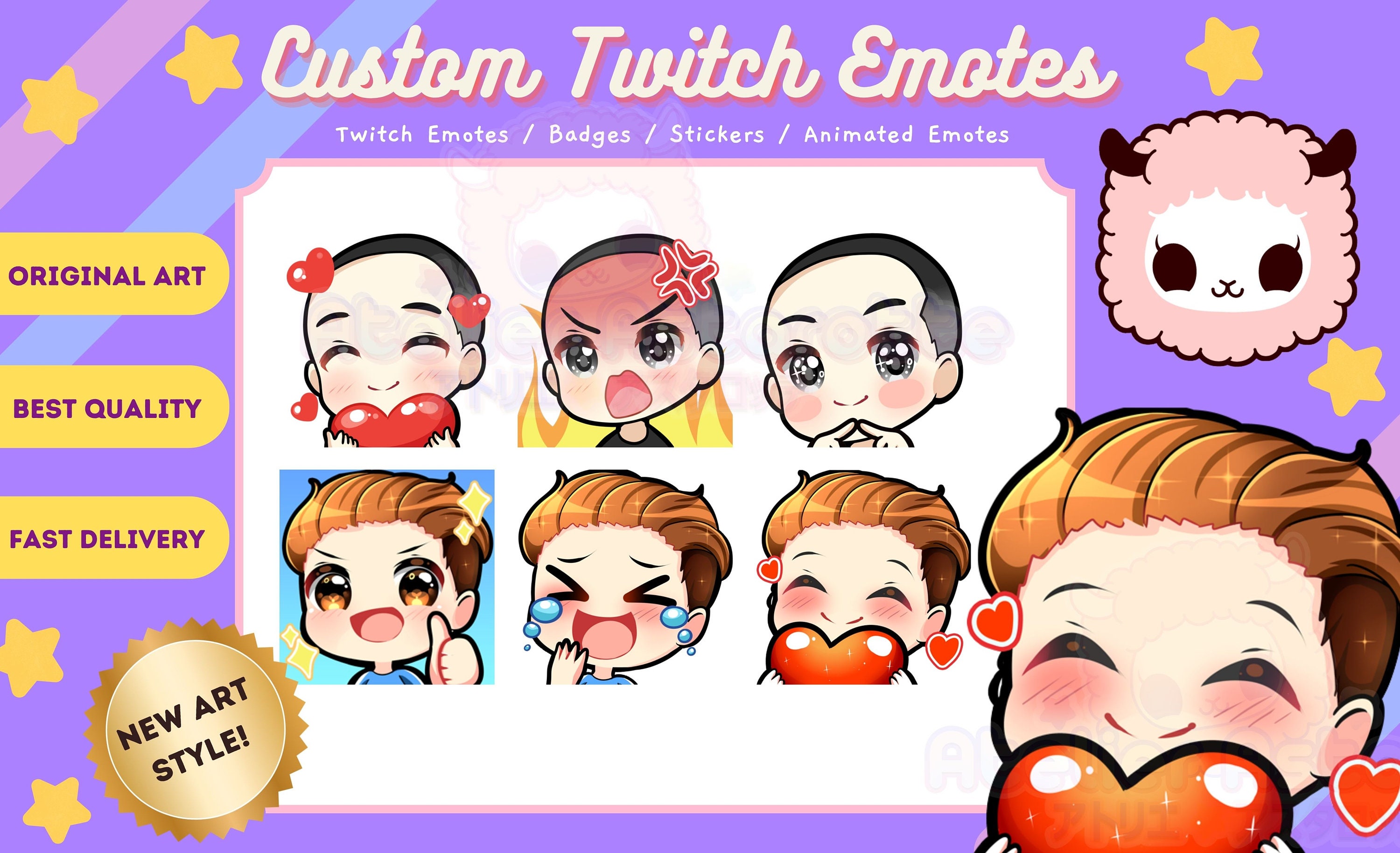 Custom Emotes Emojis Sticker or Sub Emotes for Your Twitch - Etsy Canada