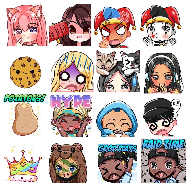 Custom Emotes Emojis Sticker or Sub Emotes for Your Twitch - Etsy Canada