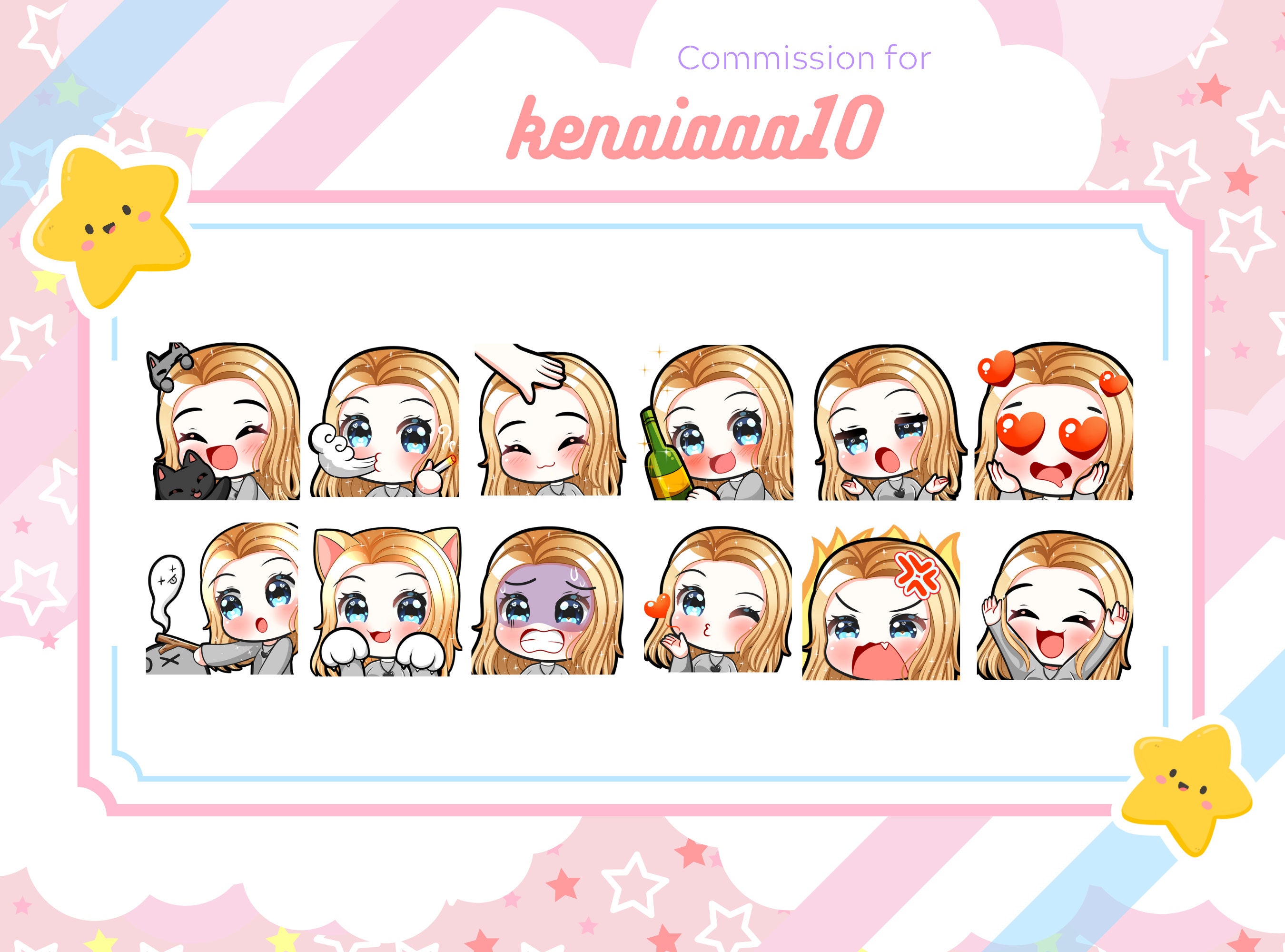 Custom Emotes Emojis Sticker or Sub Emotes for Your Twitch - Etsy Australia