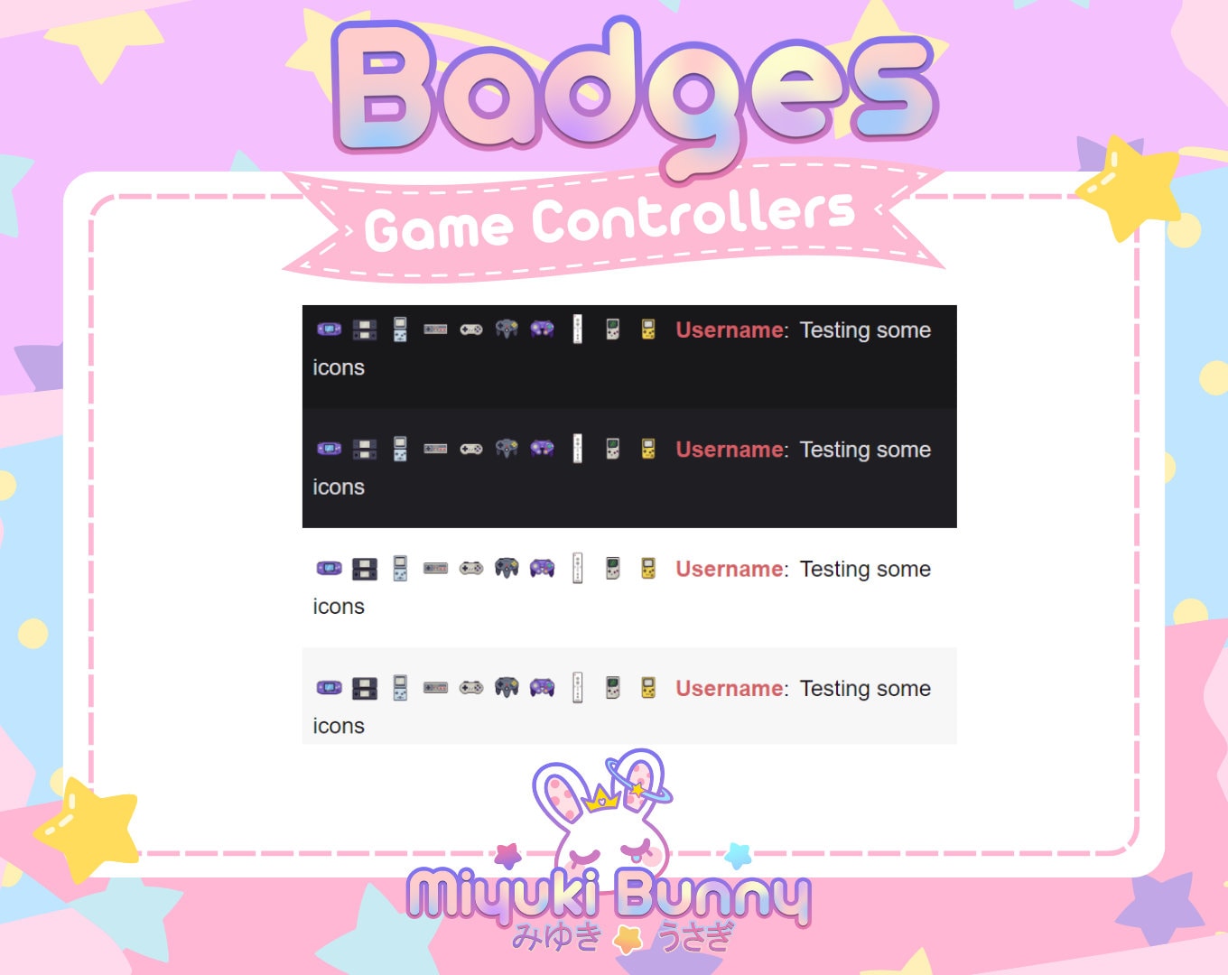 10x Cute Pixel Game Controllers Twitch Sub Badges / Cheer Bit Badges - Etsy