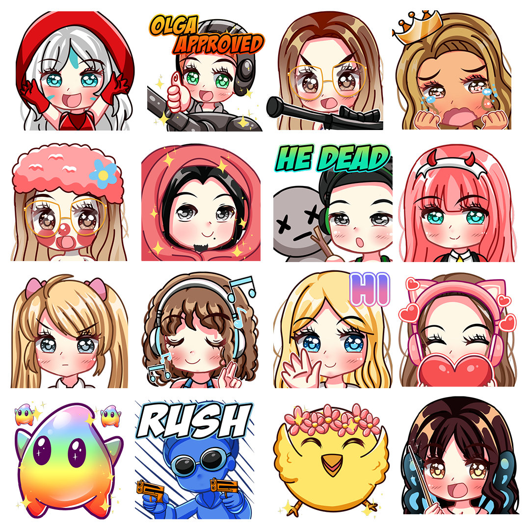 Custom Emotes Emojis Sticker or Sub Emotes for Your Twitch - Etsy Australia