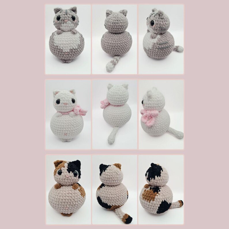 3in1 No Sew Chunky Loaf Cat Crochet Pattern, Amigurumi, Crochet Plushie ...