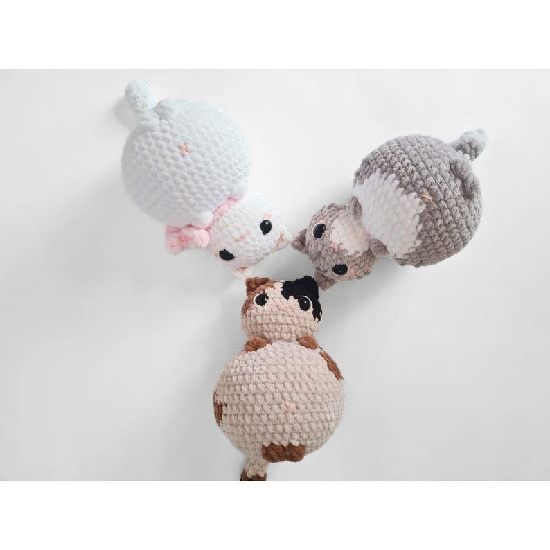 3in1 No Sew Chunky Loaf Cat Crochet Pattern, Amigurumi, Crochet Plushie ...