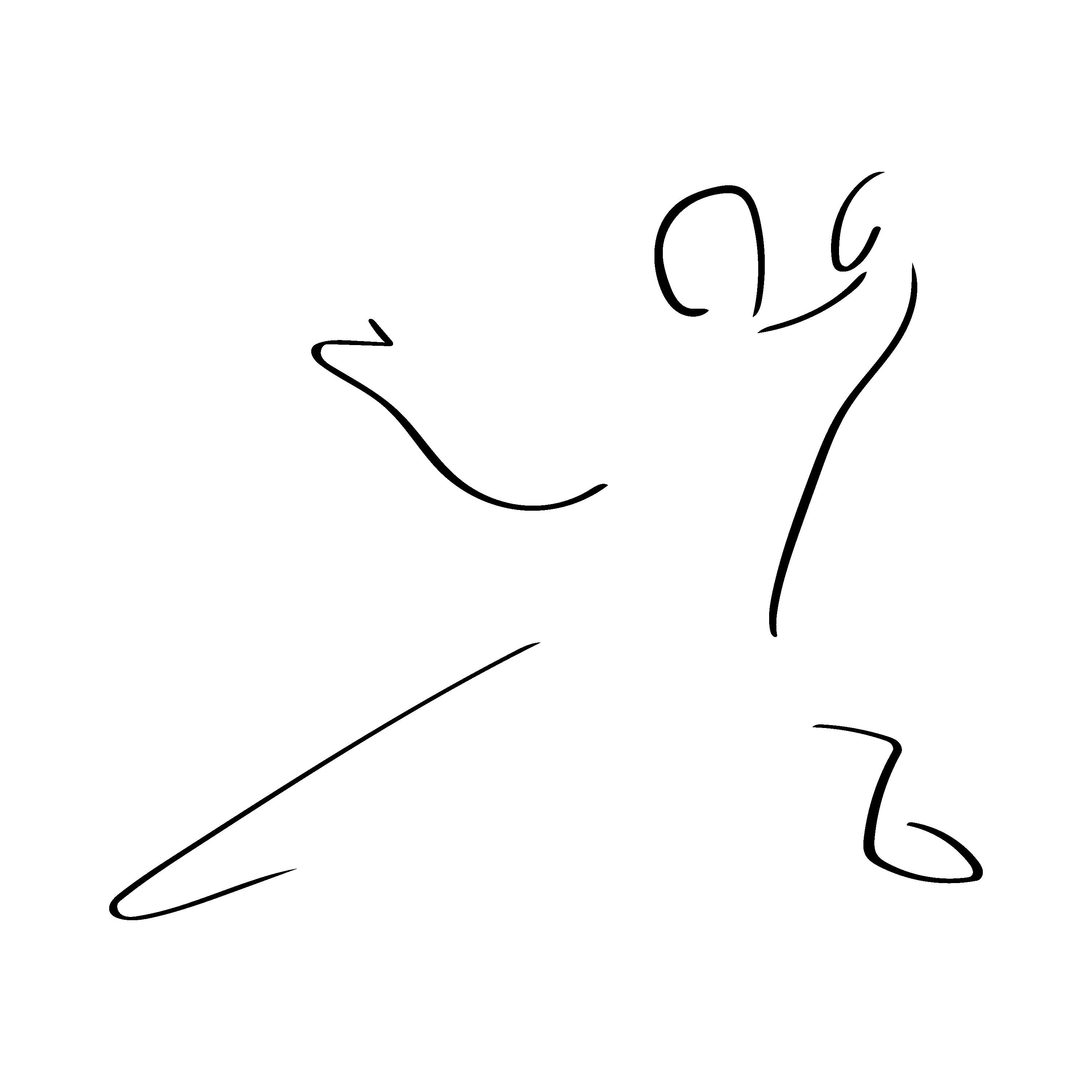 Tai Chi Line Art • Minimalist Digital Print • Line Drawing • 5 Jpgs in ...
