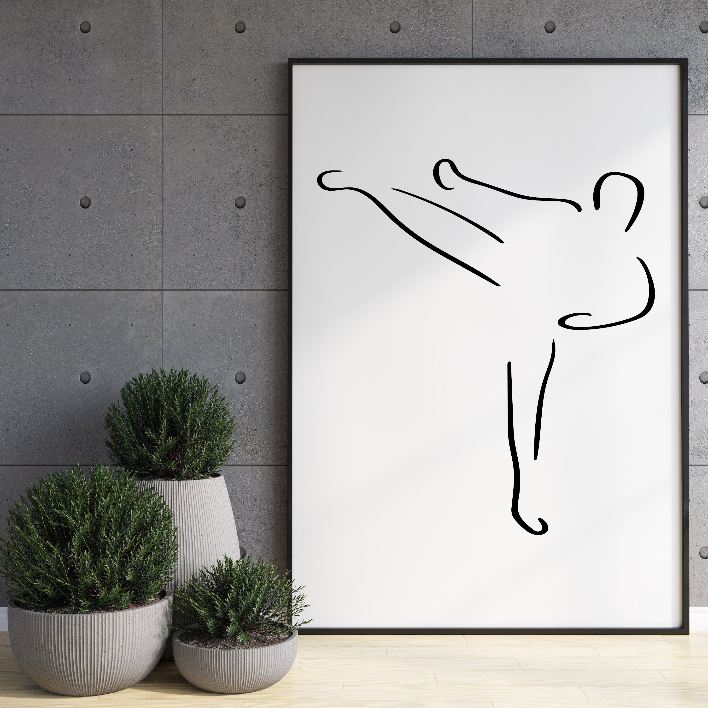 Martial Arts Line Art • Minimalist Digital Print • Line Drawing • 5 ...