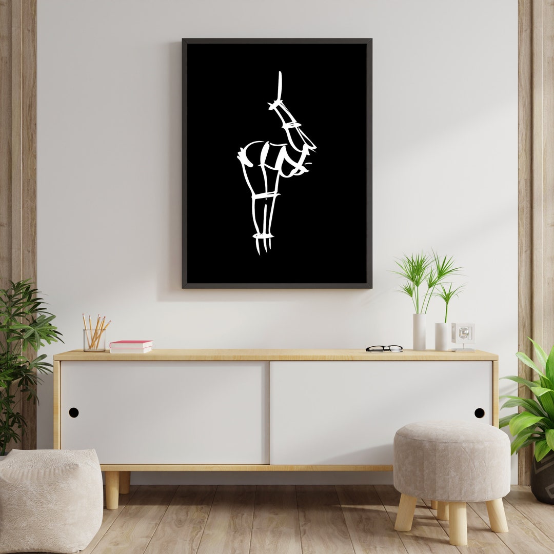 Bondage Line Art Minimalist Digital Print Line Drawing 5 Jpgs in 5 ...