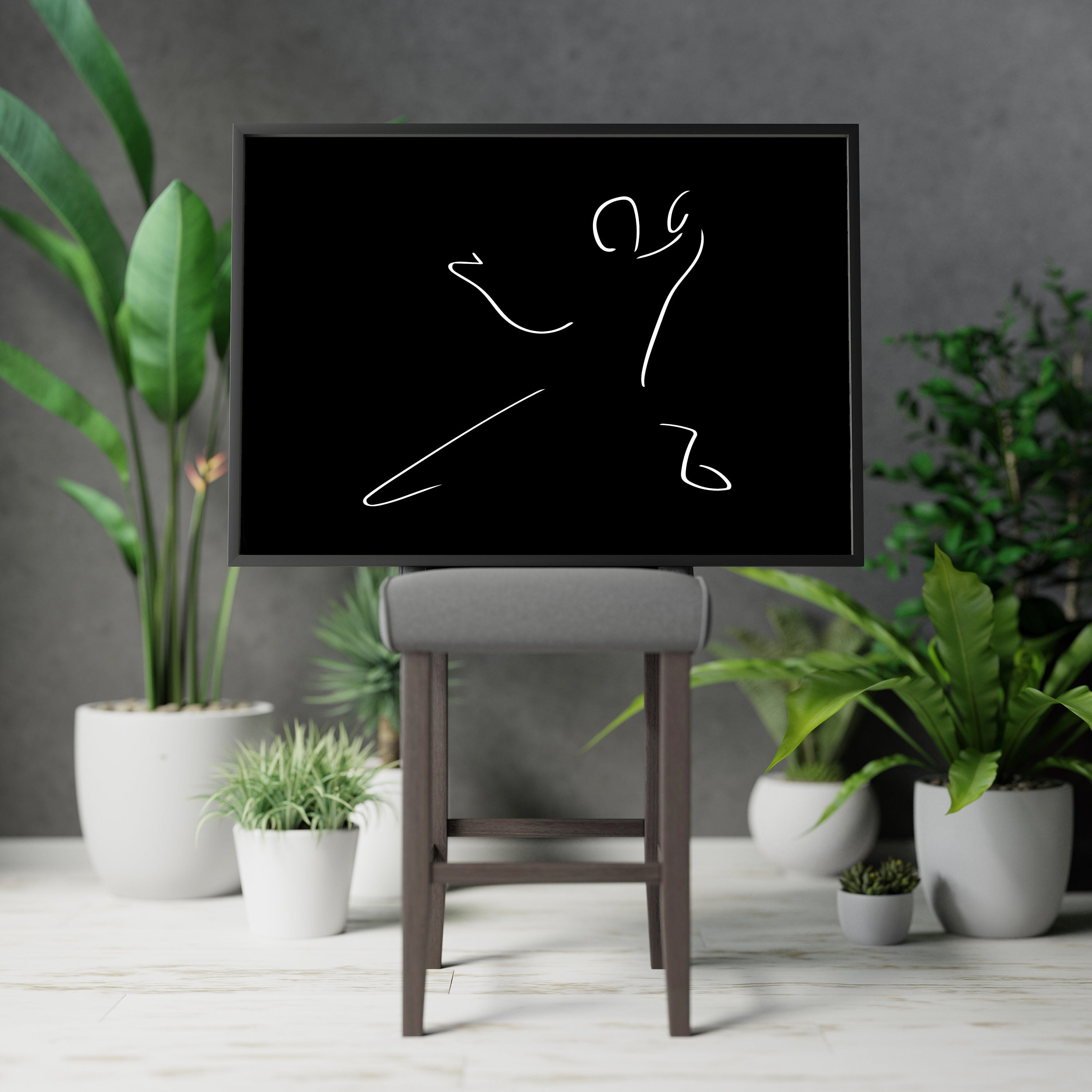 Tai Chi Line Art • Minimalist Digital Printing • Line Drawing • 5 Jpgs ...