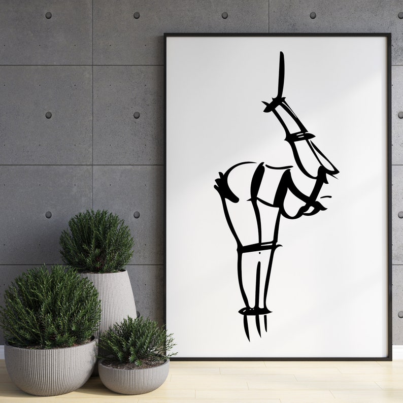 Bondage Line Art Minimalist Digital Print Line Drawing 5 - Etsy