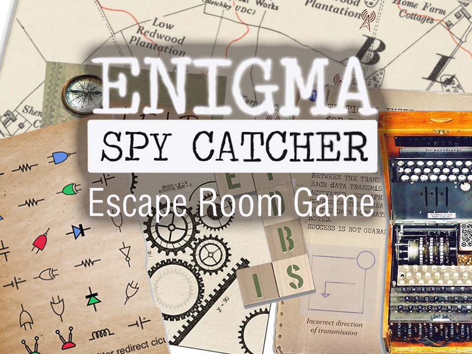 Escape Room Game. Enigma Spy Catcher Printable Game for Adults and ...