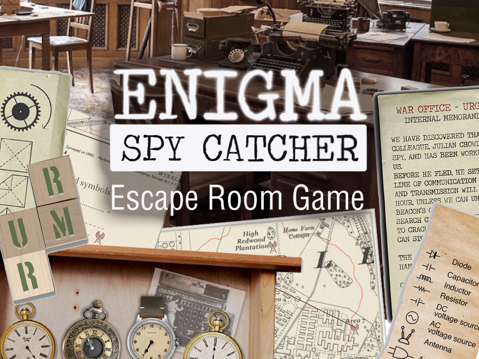 Escape Room Game. Enigma Spy Catcher Printable Game for Adults and ...