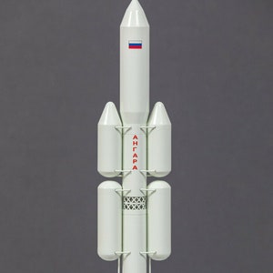 1:144 Scale Model of Old Version Angara Rocket, Made of Metal 15 Tall ...