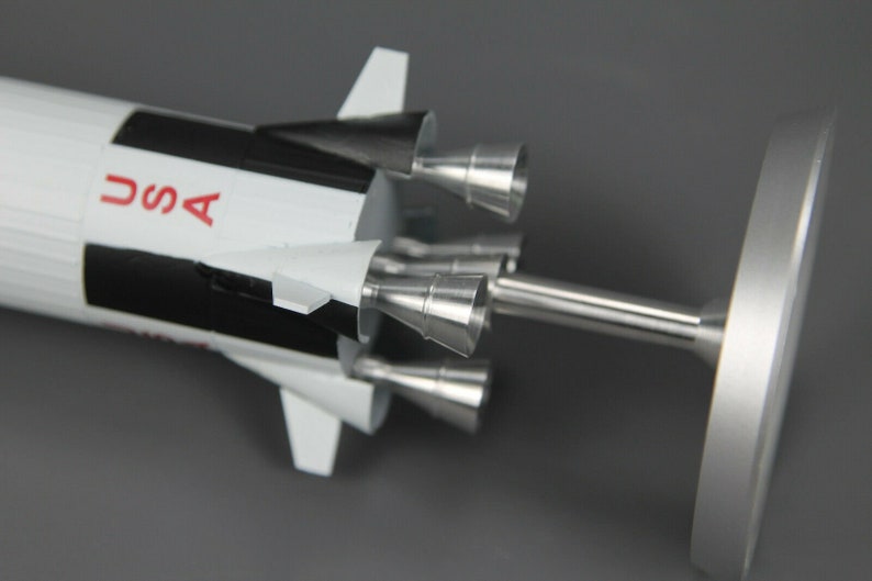 1:250 Scale Model of Legendary Moon Rocket Saturn V Made of | Etsy