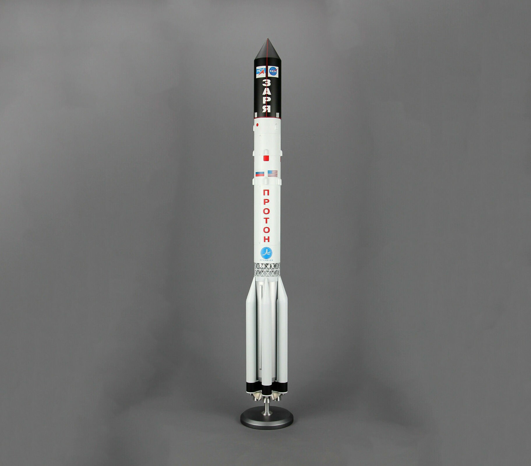 1:72 Scale Model of Russian Rocket Proton With Zarya Made of - Etsy