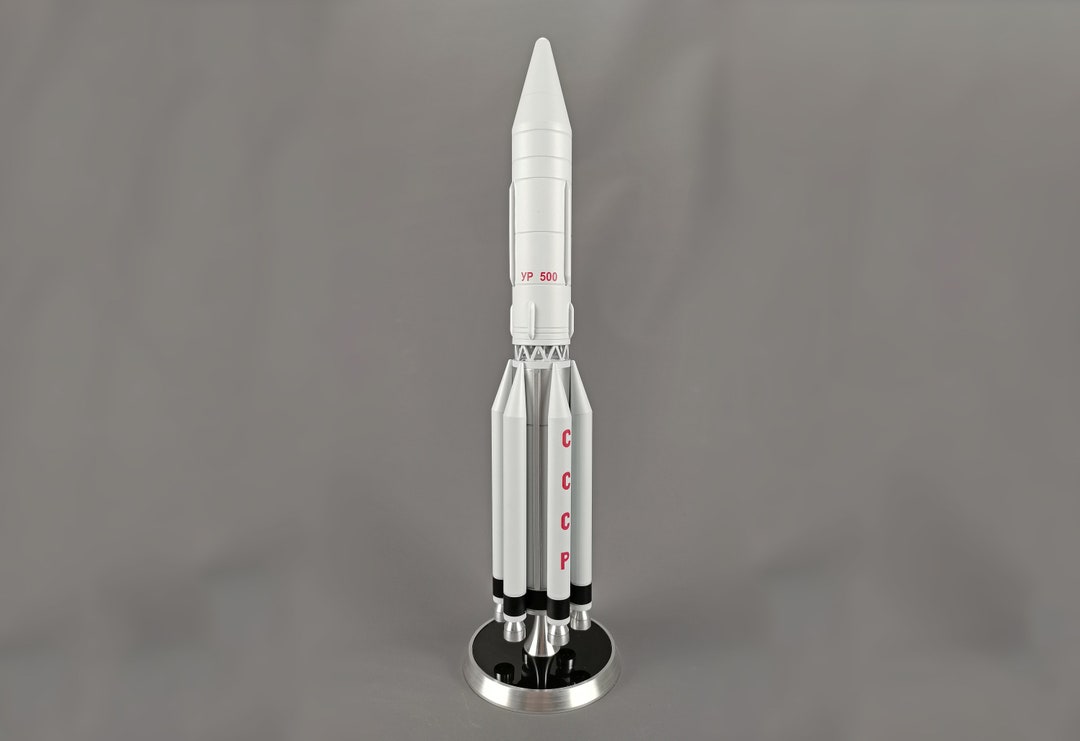 1:144 Scale Model of Russian ICBM UR-500, Made of Metal 12 Tall - Etsy