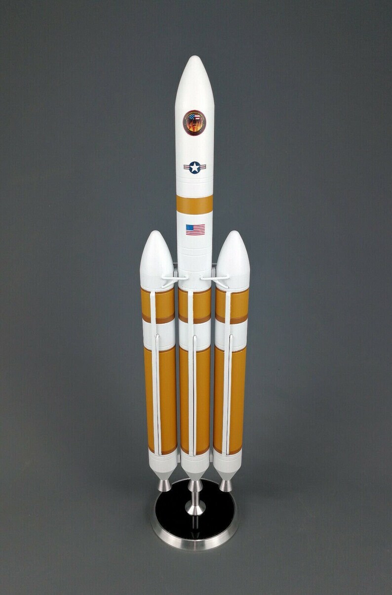 1:72 Scale Model of Delta IV Heavy Rocket, Made of Metal 38 Tall - Etsy