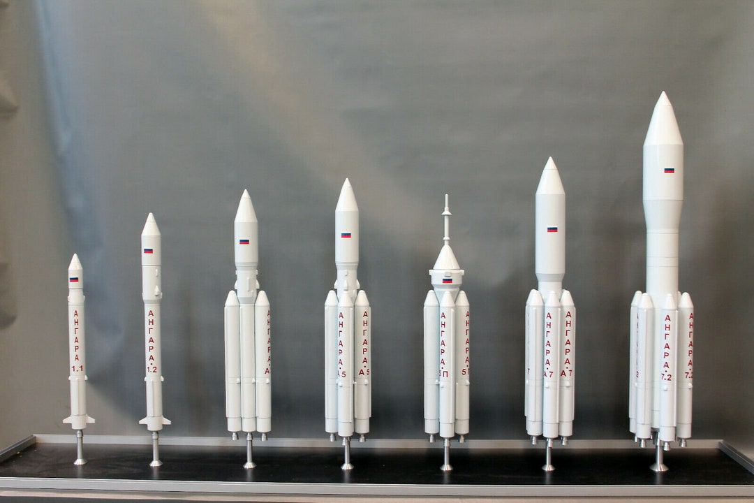 1:144 Scale Model of New Russian Angara Rocket Family, Made of Metal 20 ...