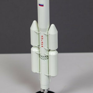 1:144 Scale Model of Old Version Angara Rocket, Made of Metal 15 Tall ...