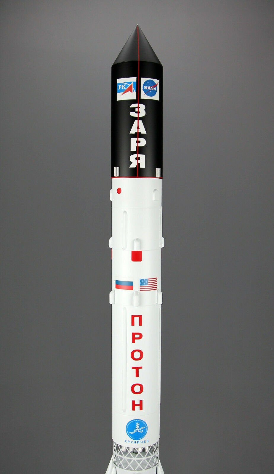 1:72 Scale Model of Russian Rocket Proton With Zarya Made of - Etsy