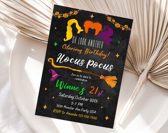 Hocus Party Invite - Etsy