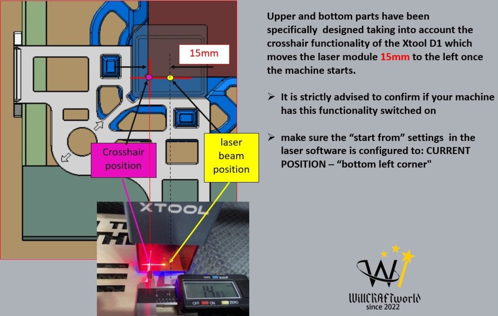 Xtool D1 - Centering Device (STL Files) - Etsy