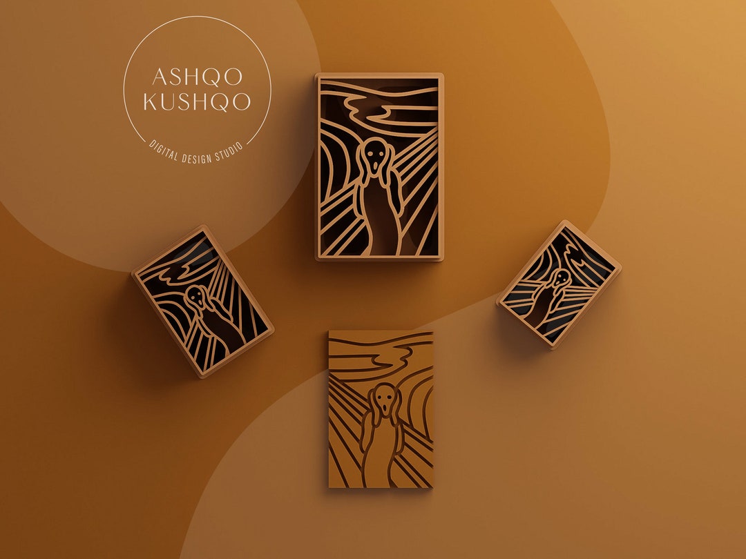 Edward Munch Scream Clay Cutter STL File Polymer Clay Create Intricate ...