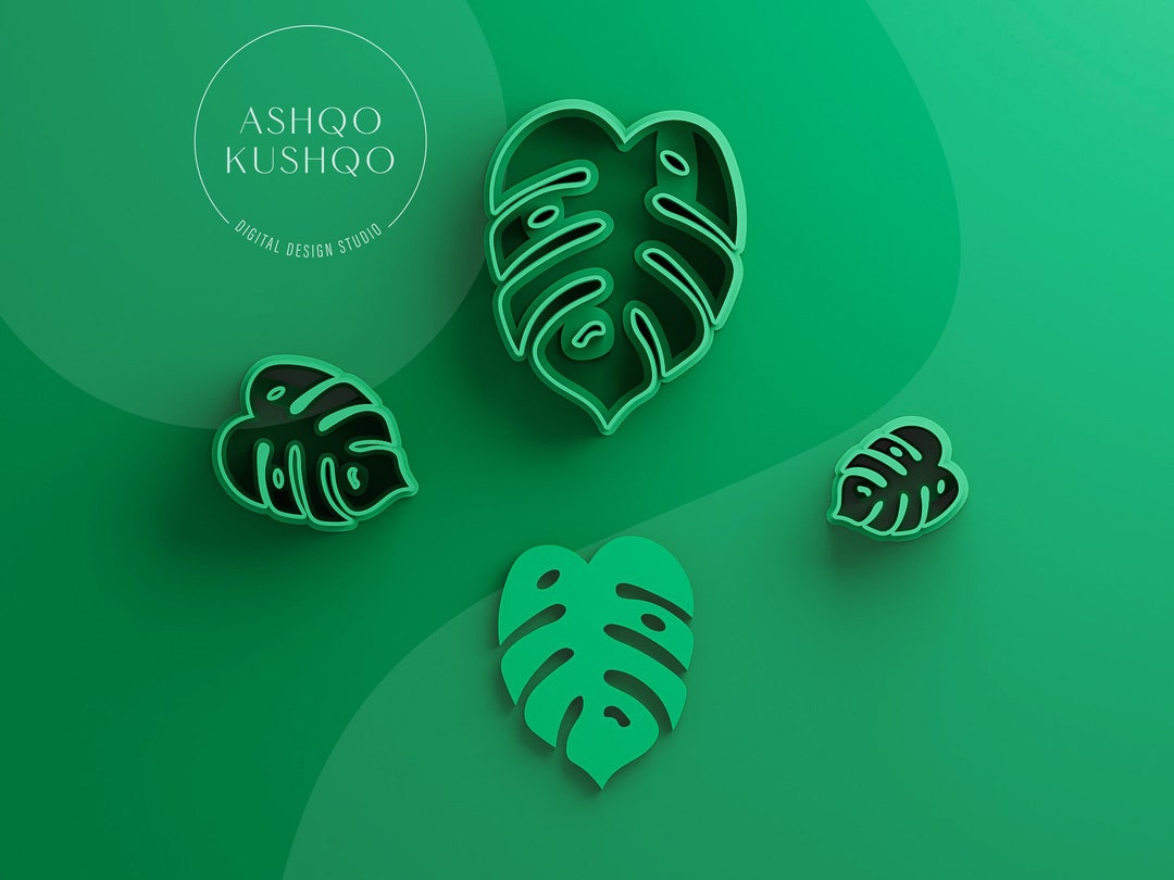 Monstera Clay Cutter STL File - Polymer Clay - Create Intricate Clay ...
