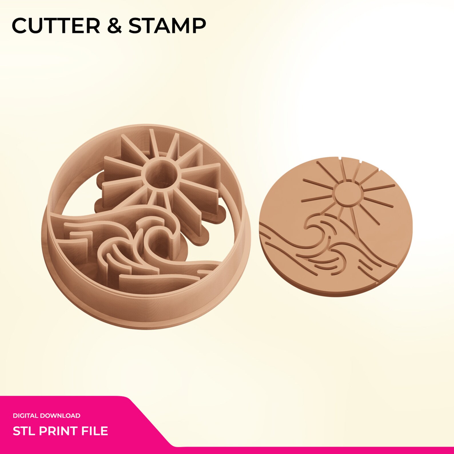 Boho Style Clay Cutter STL File Polymer Clay & Cookie Cutter - Etsy