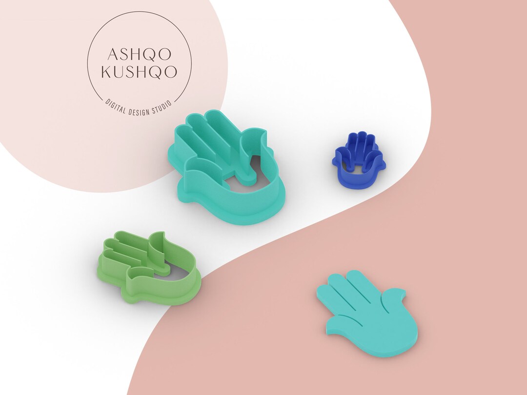 Hamsa Hand Clay Cutter STL File 5 Size - Etsy