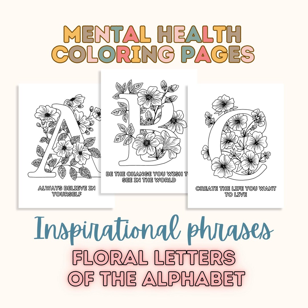 Adult Coloring Book Mindfulness Coloring Book Adult Coloring Pages ...
