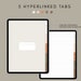 Minimalist Digital Notebook, Earth Tones Color Scheme, 5 Hyperlinked ...