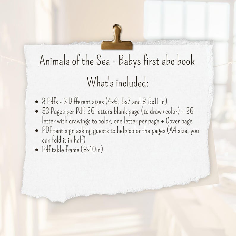 Babys First Abc Book Baby Shower Game Baby Alphabet Book Baby Shower ...