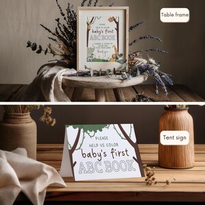ABC Book Baby Shower Activity First Alphabet Baby Shower Game Editable ...