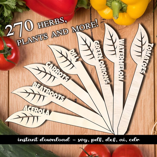 Plant Label for Garden Svg - Etsy