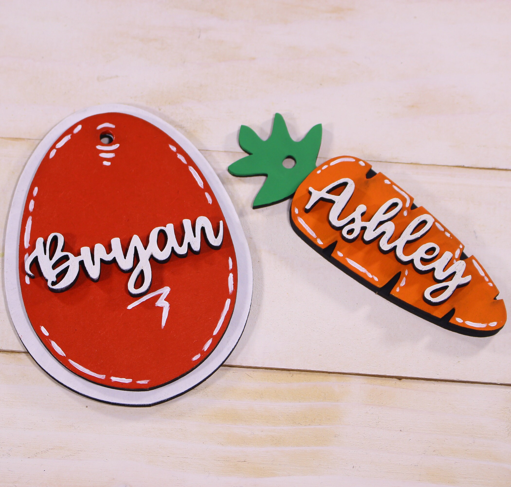 Art & Collectibles Easter Cut out Basket Name Tags SVG Bunnies Carrots ...