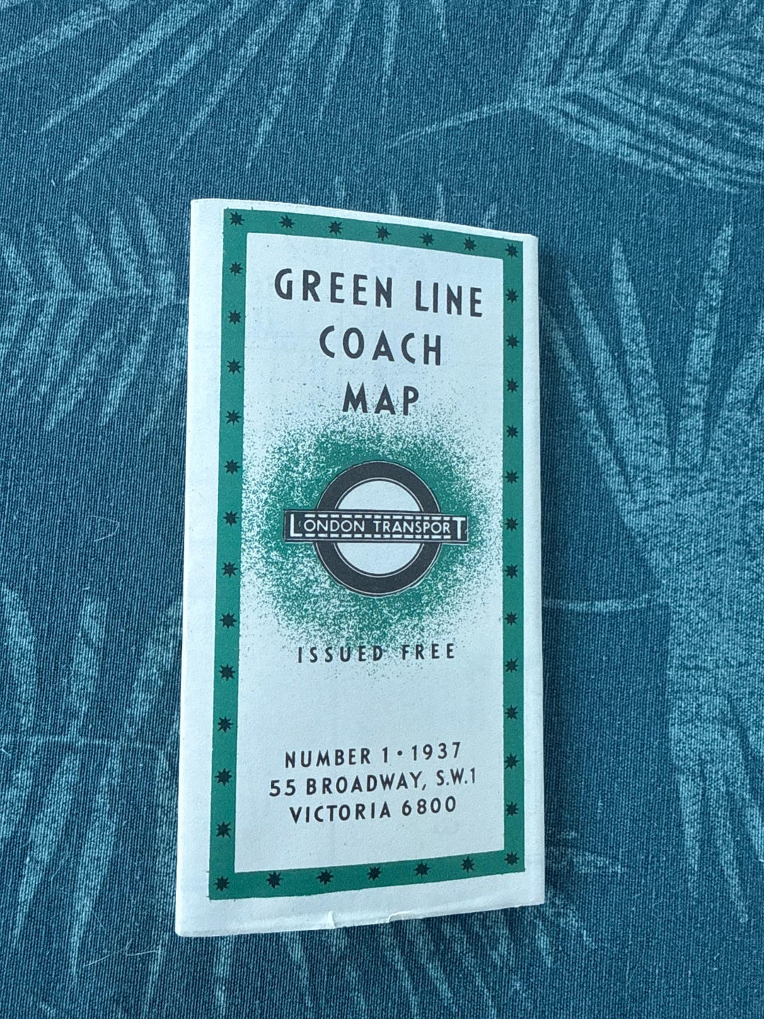 London Transport Green Line Coach Map 1937 Design – 1972 Reproduction ...