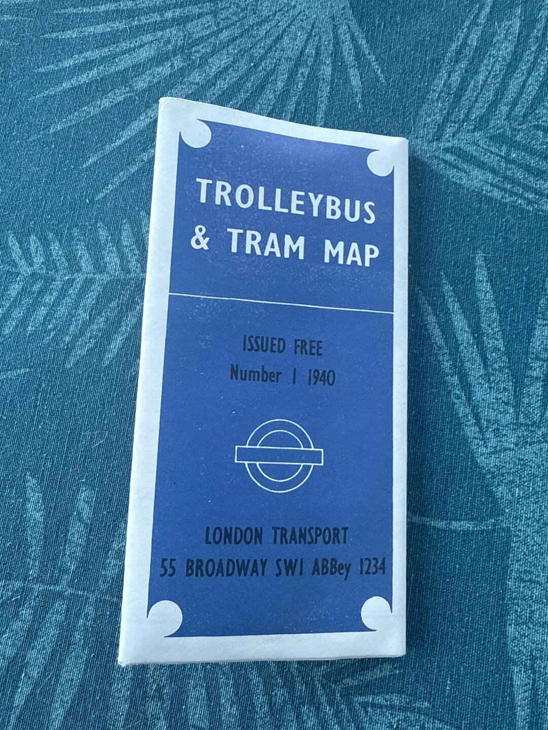 London Transport Trolleybus & Tram Map 1940 Design – 1972 Reproduction ...