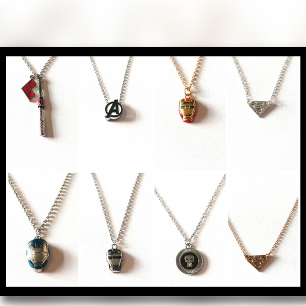 Superhero Necklace - Etsy