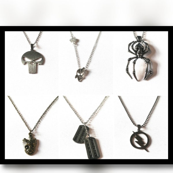 Superhero Necklace - Etsy