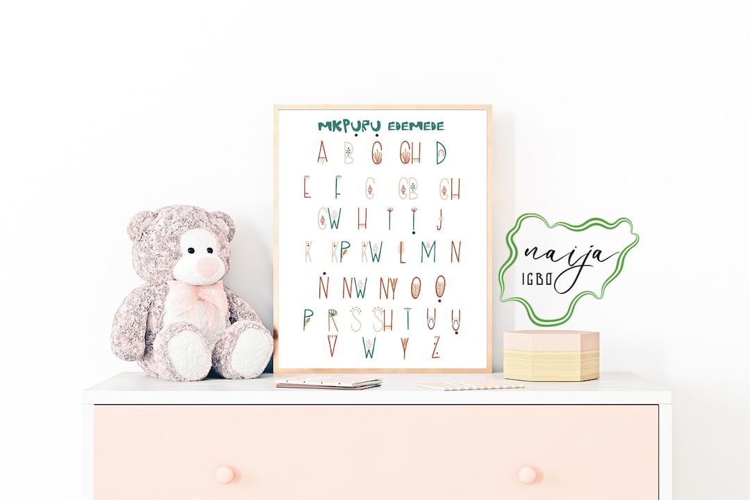 Igbo Alphabet | Igbo BOHO Alphabet | African Alphabet | Igbo Letters ...