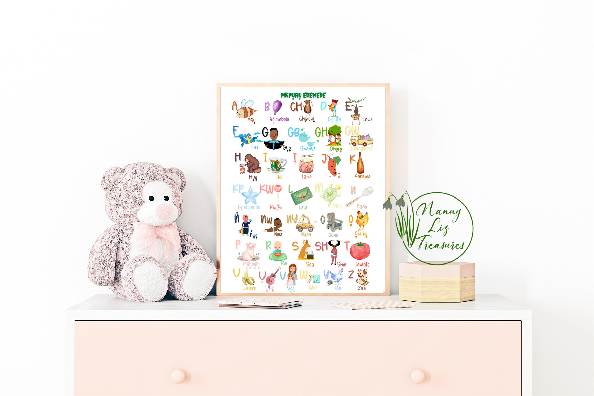 Igbo Alphabet Printable With Words Igbo Nursery Wall Art - Etsy Ireland