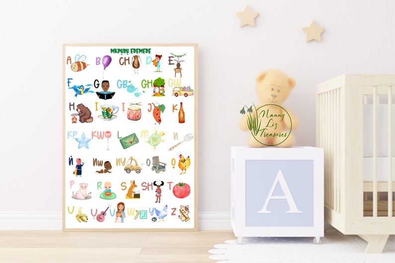 Igbo Alphabet Printable With Pictures IGBO ABC Nigerian - Etsy