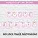 Happy Birthday Banner Instant Digital Download, Matching Banner, Pastel ...
