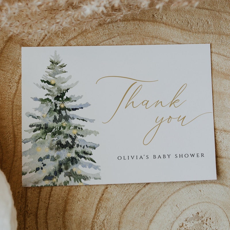 Winter Thank You - Etsy