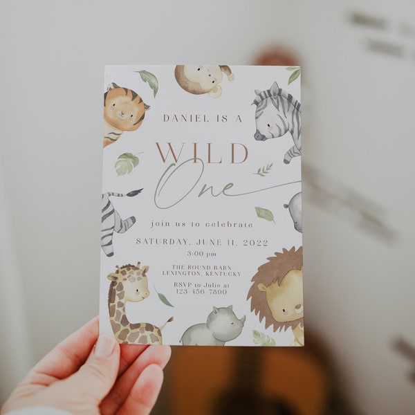 Wild Invitation - Etsy