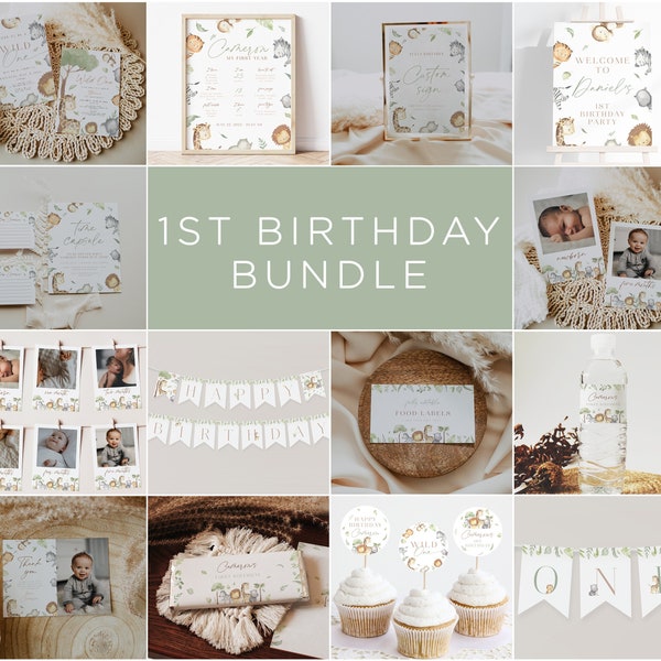 Wild One Printables - Etsy