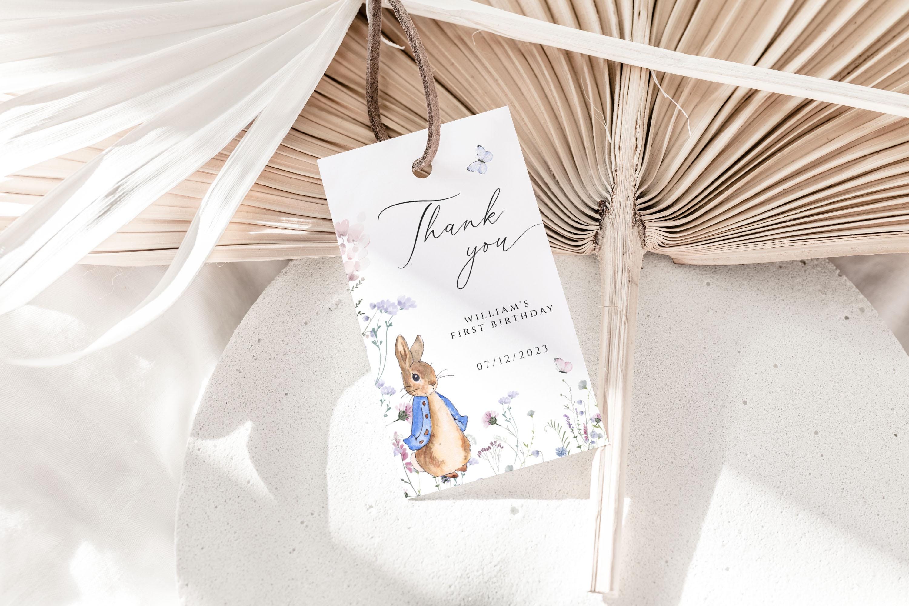 Peter Rabbit Time Capsule Template, Rabbit First Birthday Time Capsule ...