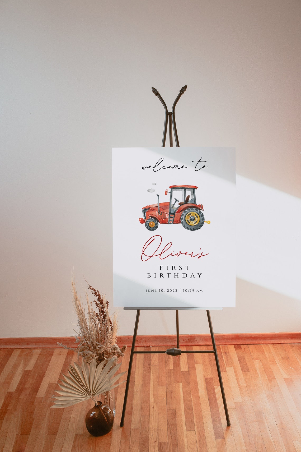 Tractor Welcome Sign Farm Tractor Theme Birthday Welcome Sign - Etsy