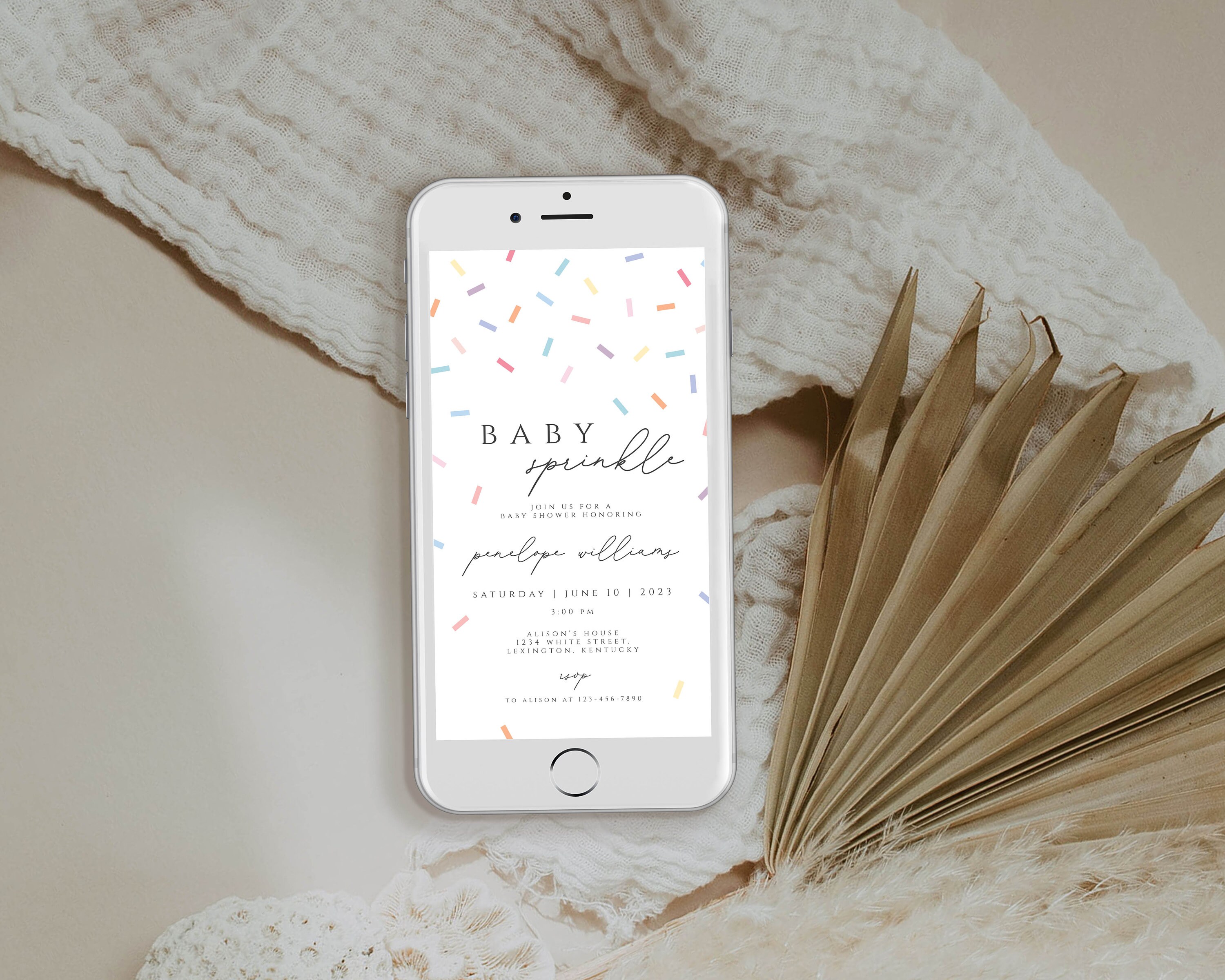 Sprinkle Baby Shower Invitation Bundle Rainbow Sprinkle Baby - Etsy