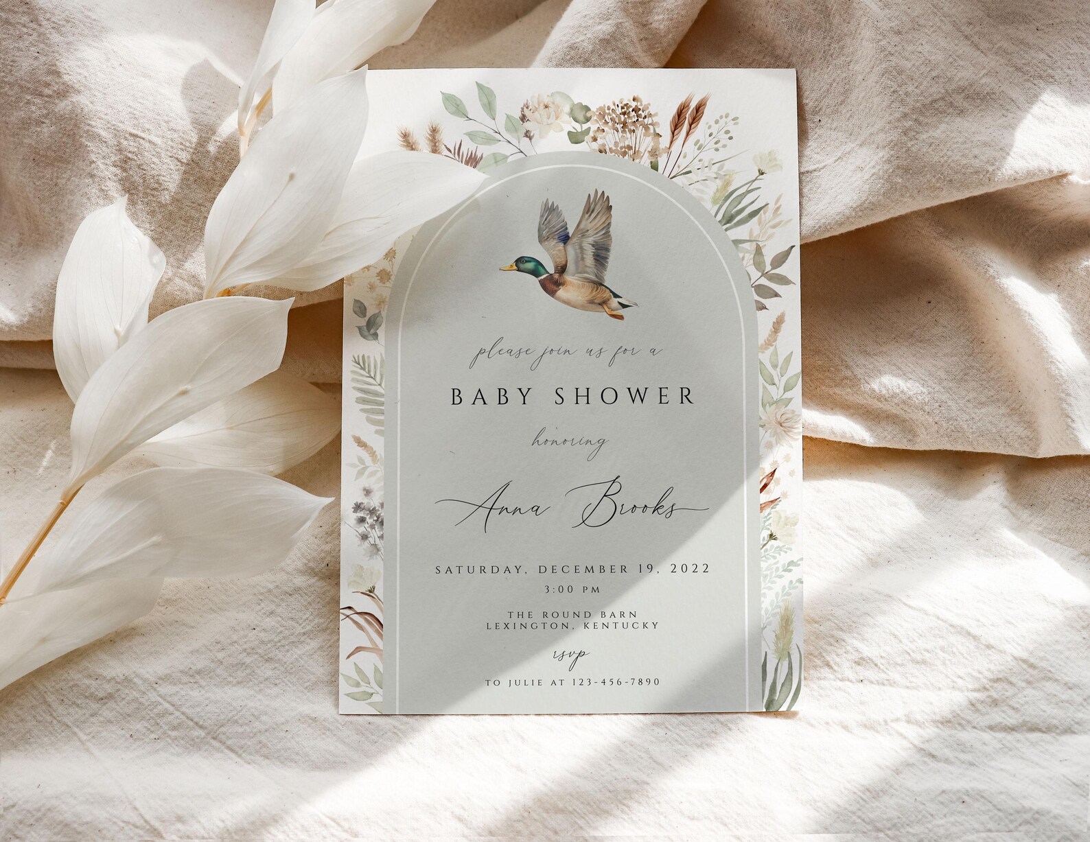 Mallard Duck Baby Shower Welcome Sign, Duck Hunting Arch Welcome Sign ...