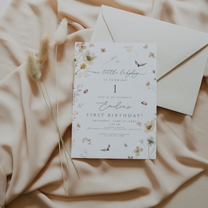 First Ladybug Day Invitation Bundle, editable 1st Birthday Bundle ...